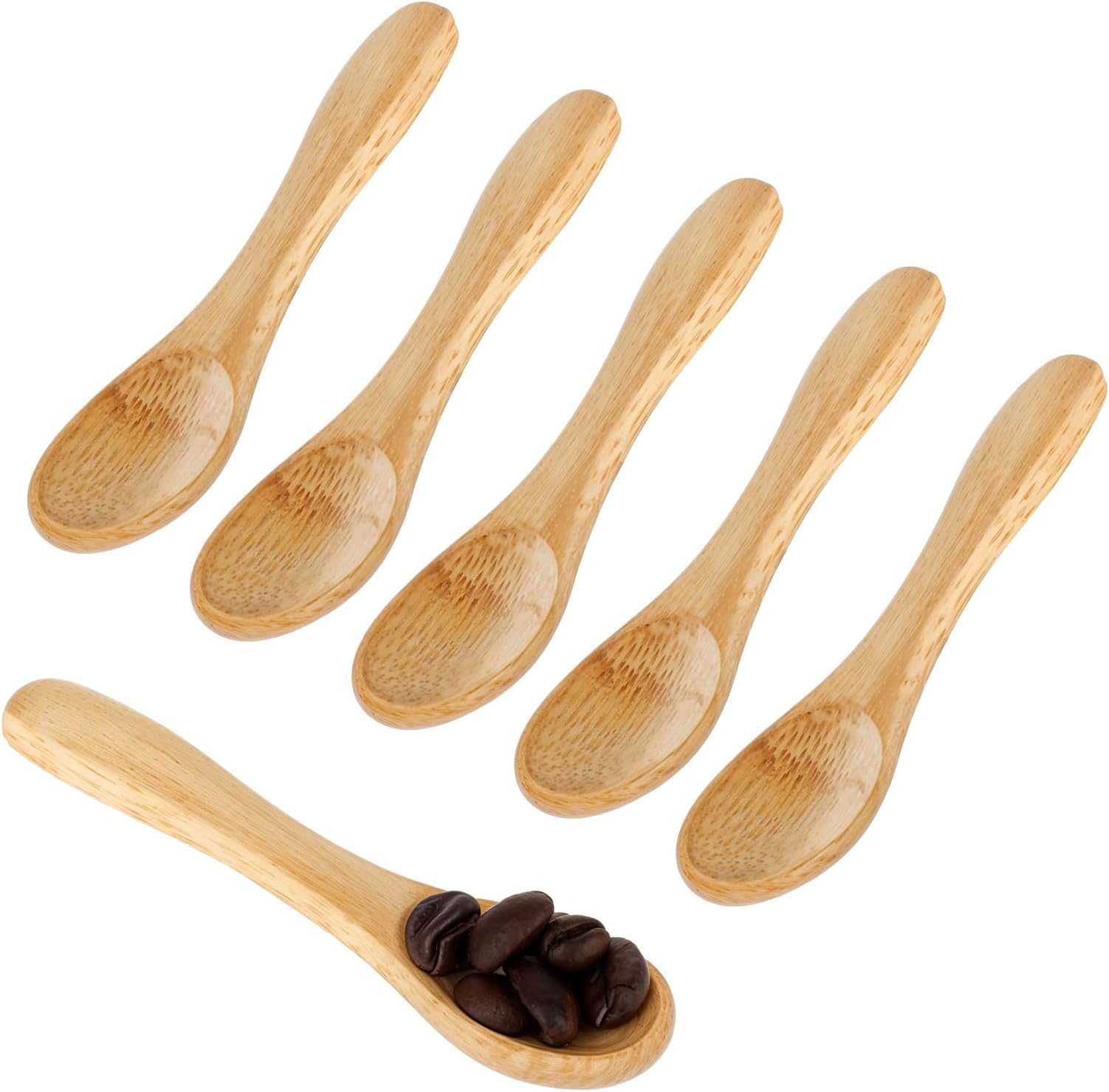 Amazon.com: Aemygo 100 Pieces Small Wooden Spoons, 2.9 Inch Mini ...