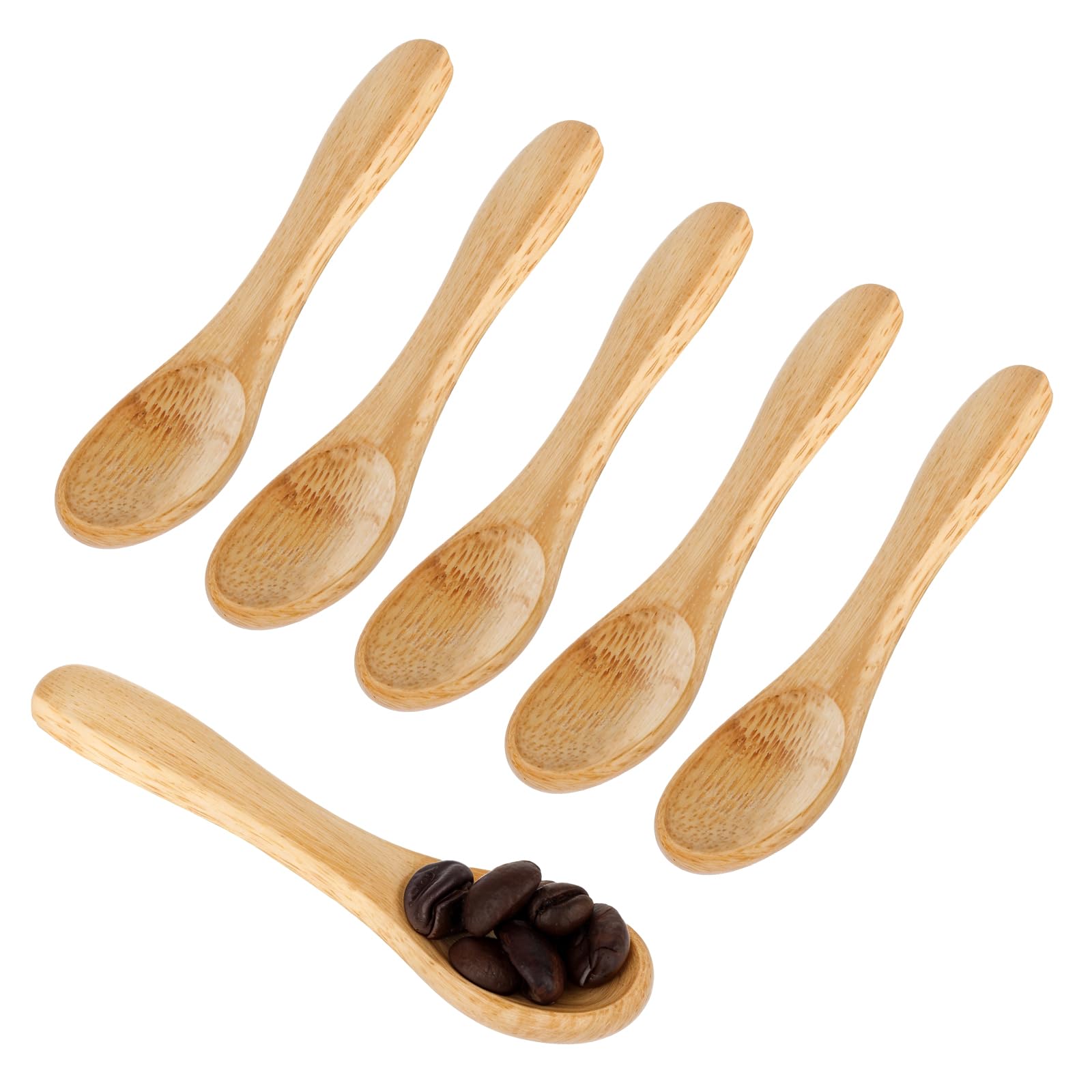Amazon.com: 6 PCS Small Wooden Spoons 3.5 Inch Tiny Wooden Spoons Small ...