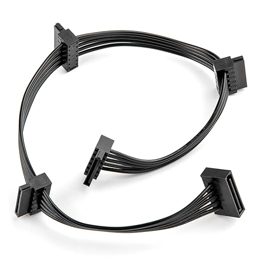 Amazon.com: JOYJOM SATA Power Splitter Cable: 15 Pin SATA to 4 SATA 4X ...