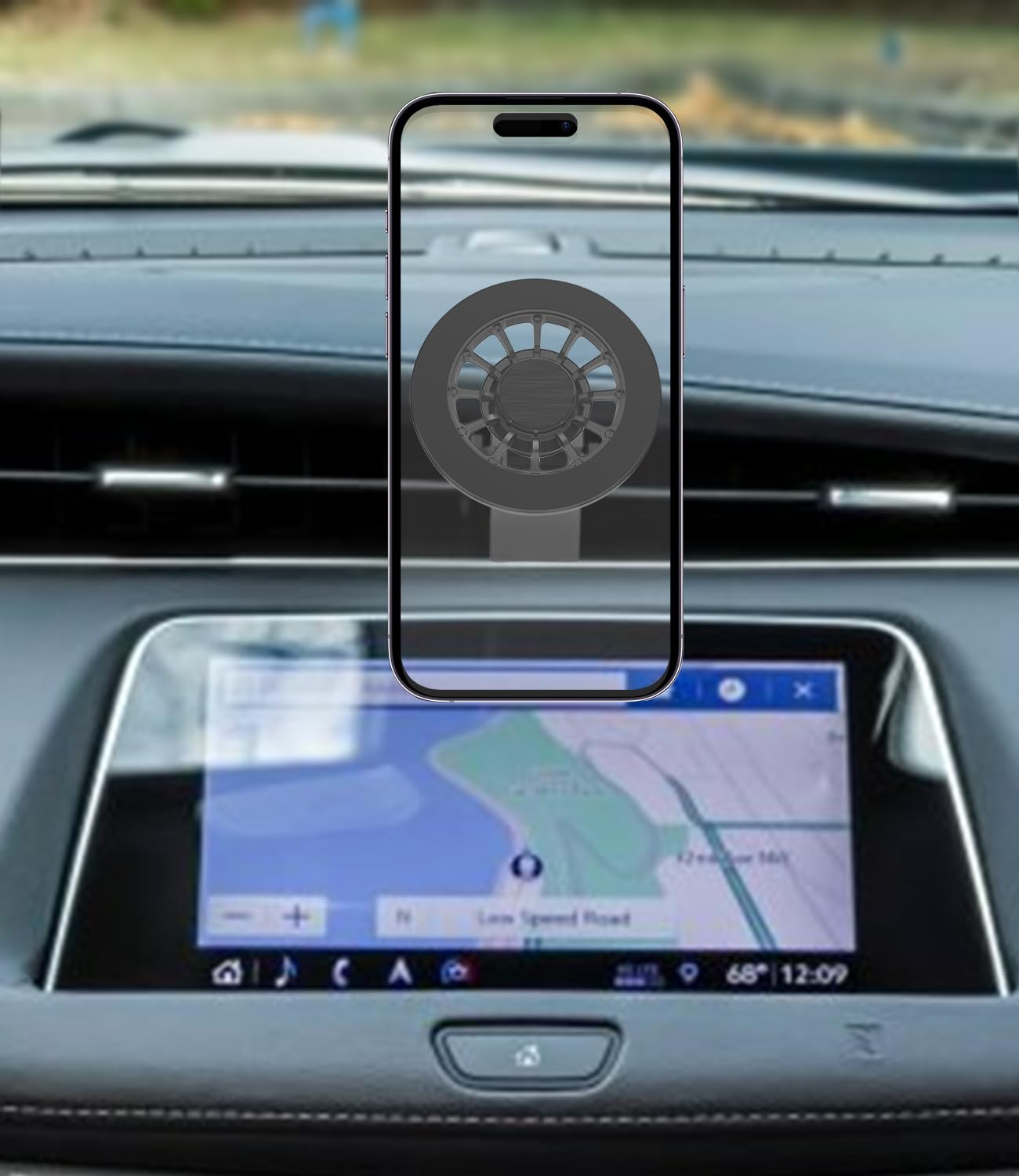 Amazon.com: KUCOK Cadillac XT4 Phone Mount for MagSafe, Exclusive Fit ...