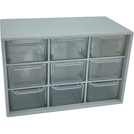 Amazon.com: JIAFUJIN Mini Desktop Drawer Box 9 Grid Plastic Desk ...