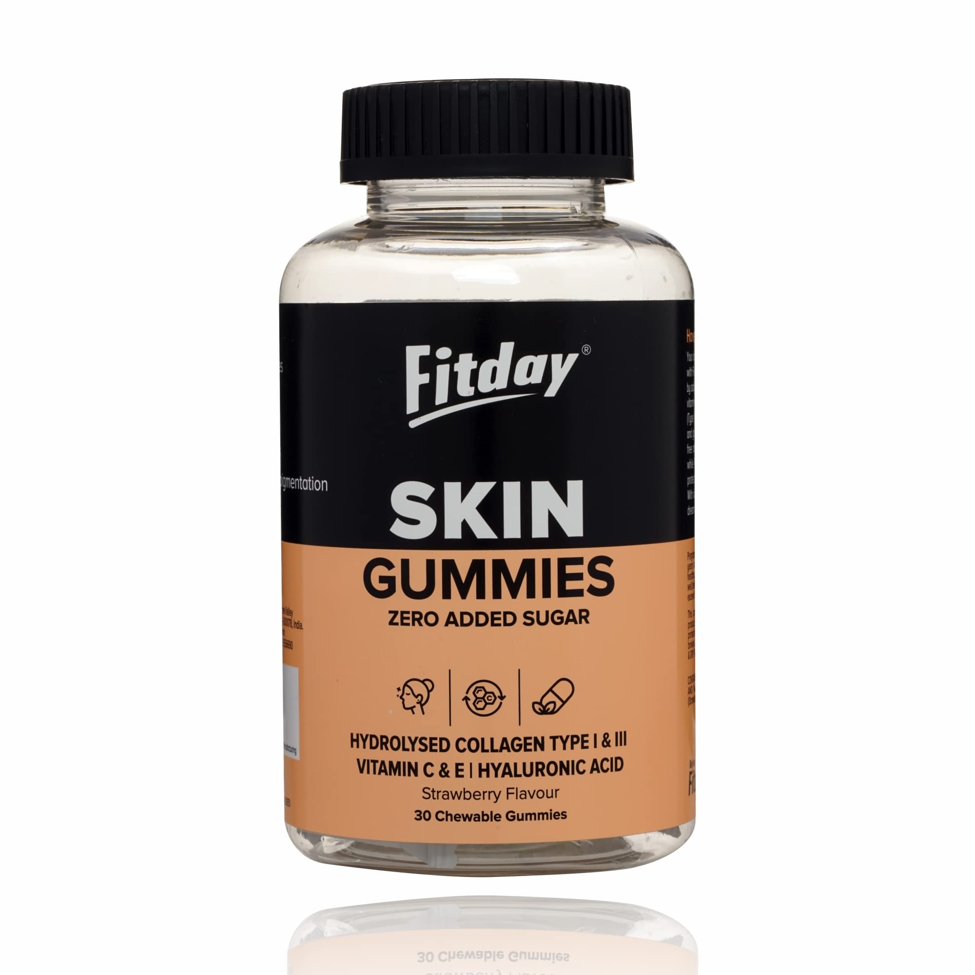 FITDAY Skin Health Gummies For Men And Women Rich In Vitamin C and E ...