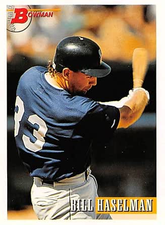 Amazon.com: 1993 Bowman Baseball #79 Bill Haselman Seattle Mariners ...