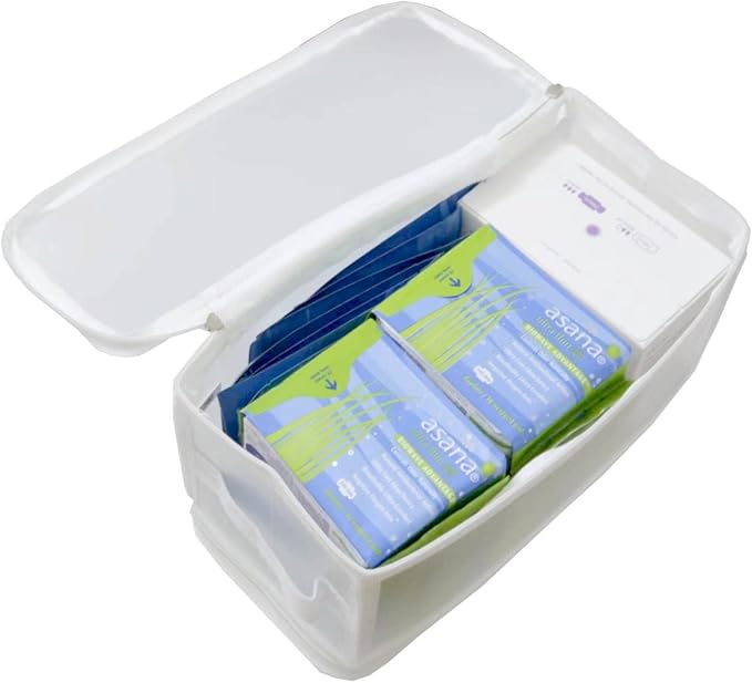 Amazon.com: YeeBeny plastic Sanitary Napkin Storage Container, Pad ...