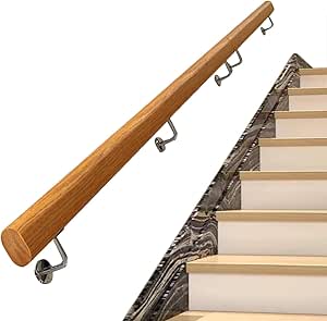 Handrail Stair for Indoor Staircases Wooden Hand Grab Railings Bar with ...