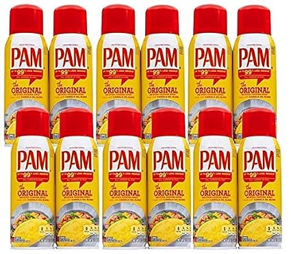 Amazon.com : Pam Original Non-stick Cooking Spray - 12oz, Pack of 12 ...