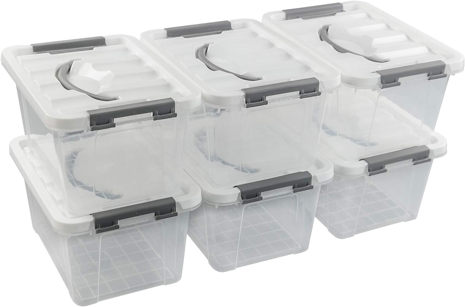 Cosmoplast Plastic Storage Box Clear With Wheels And Latch-Locking Lid ...
