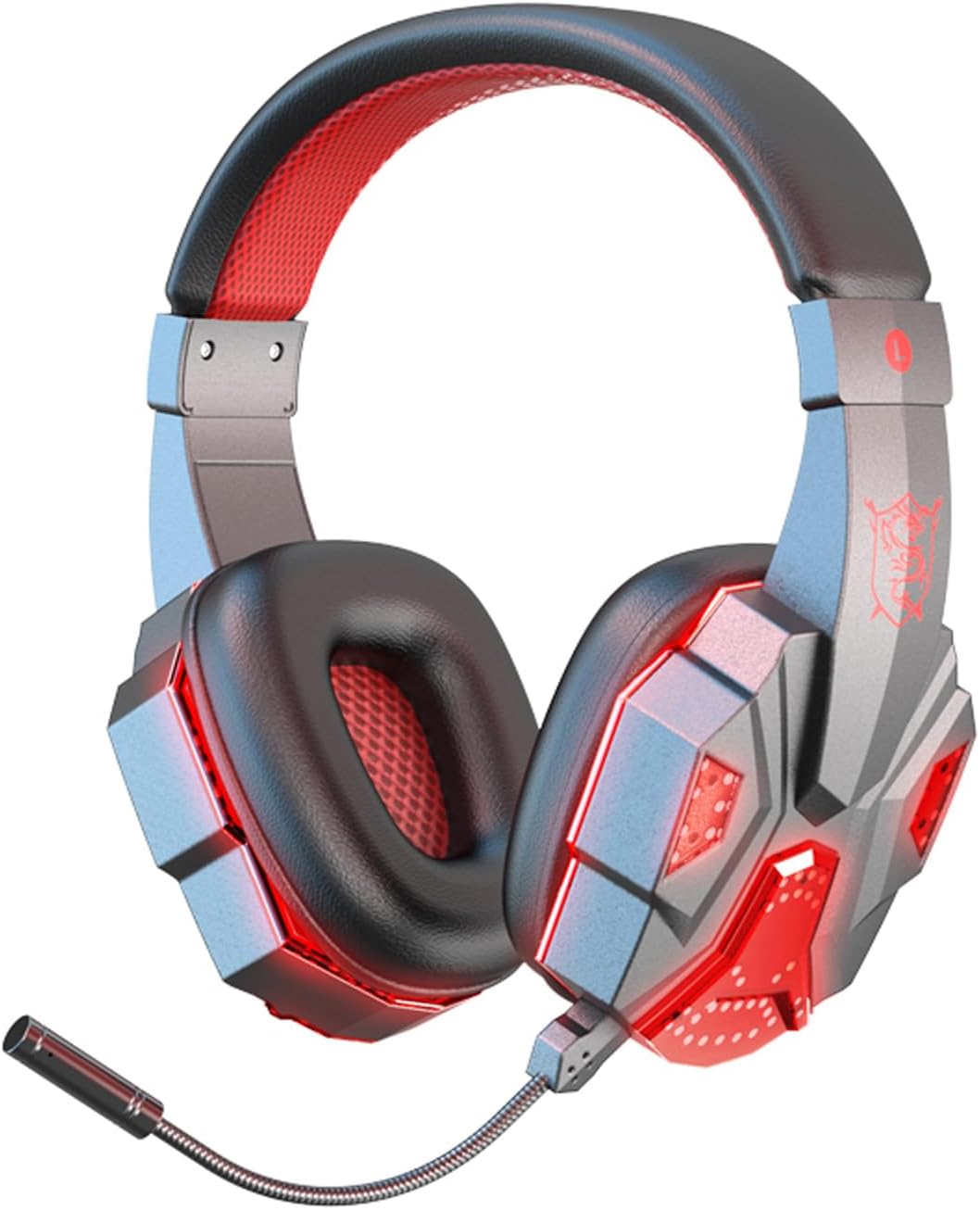 Amazon.com: Wireless Gaming Headset With Microphone, LED Light,Type-C ...