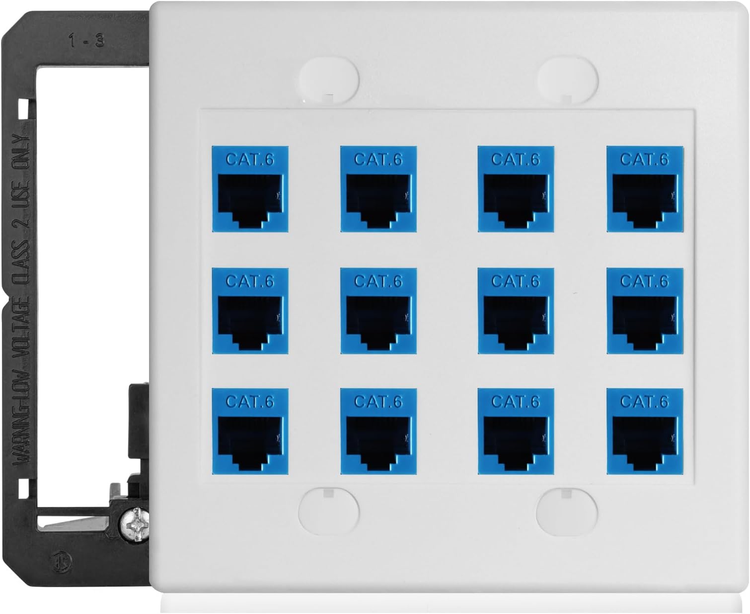 Amazon.com: DIYTECH Cat7 Wall Plate - RJ45 Cat 7 Ethernet Wall Outlet ...