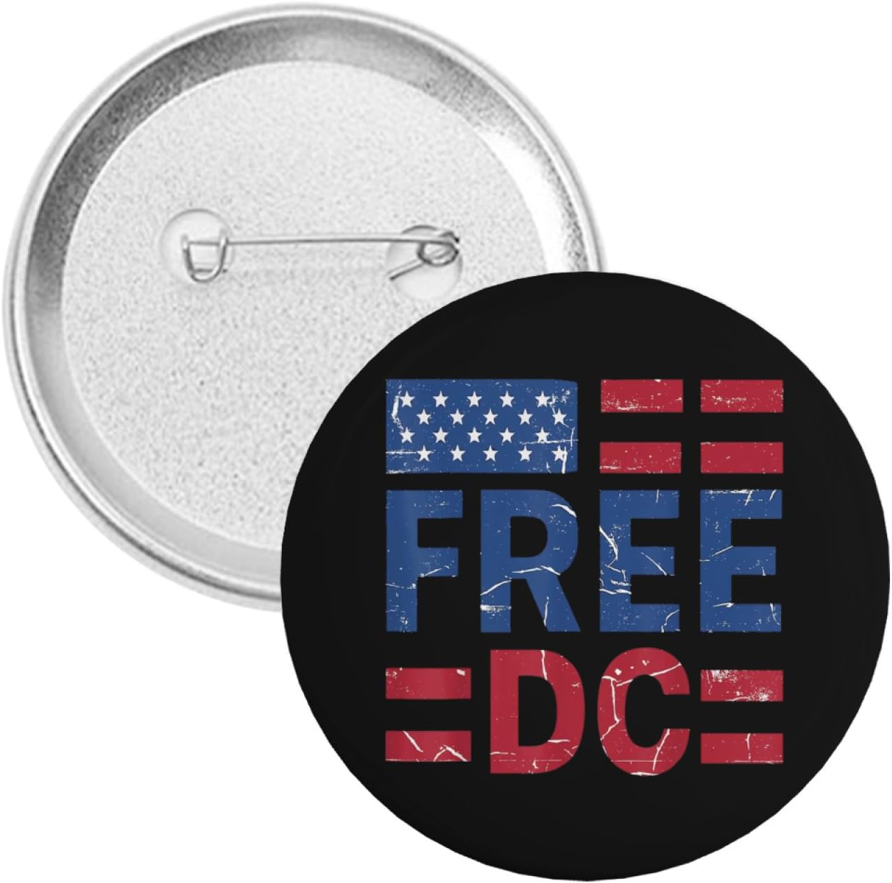 Amazon.com: Free DC Funny Political Round Button Pins for Women, Badge ...