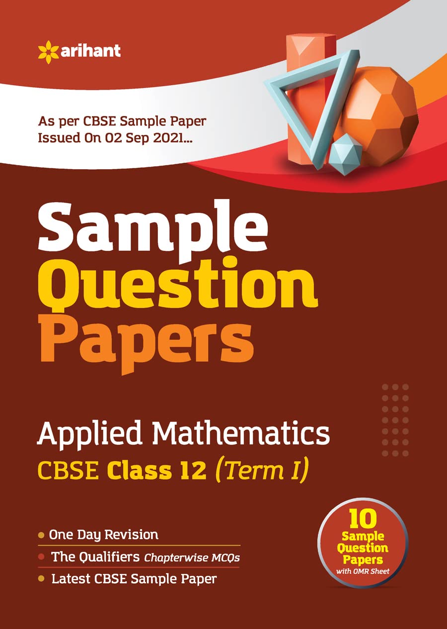 Arihant CBSE Term 1 Applied Mathematics Sample Papers Questions for ...