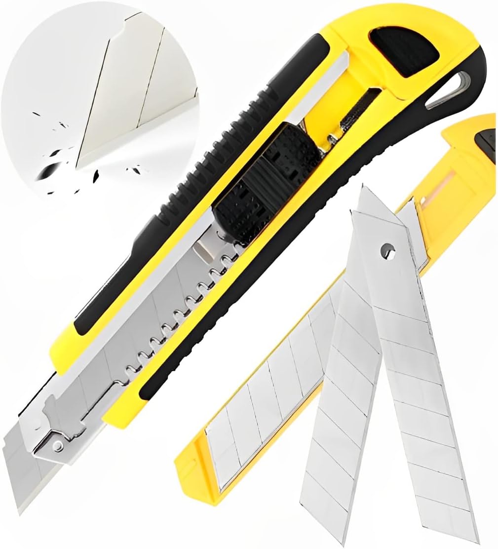 Dreamy Paper Cutting Knife Cutter Big (18 mm Blade) (Set of 10 Pcs ...