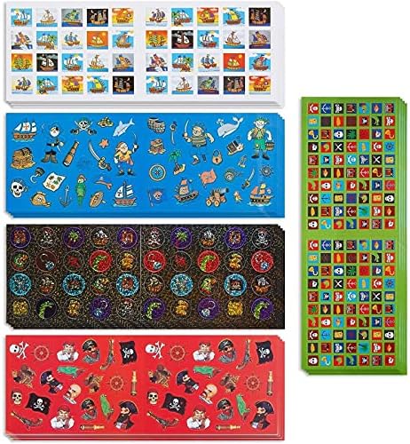 Amazon.com: Pirate Stickers, Sticker Sheets (1028 Pieces) : Toys & Games