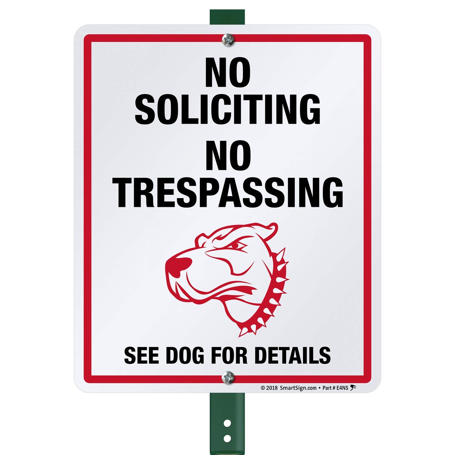 SmartSign No Soliciting No Trespassing See Dog For Details Funny Dog smartsign-no-soliciting-no-trespassing-see-dog-for-details-funny-dog