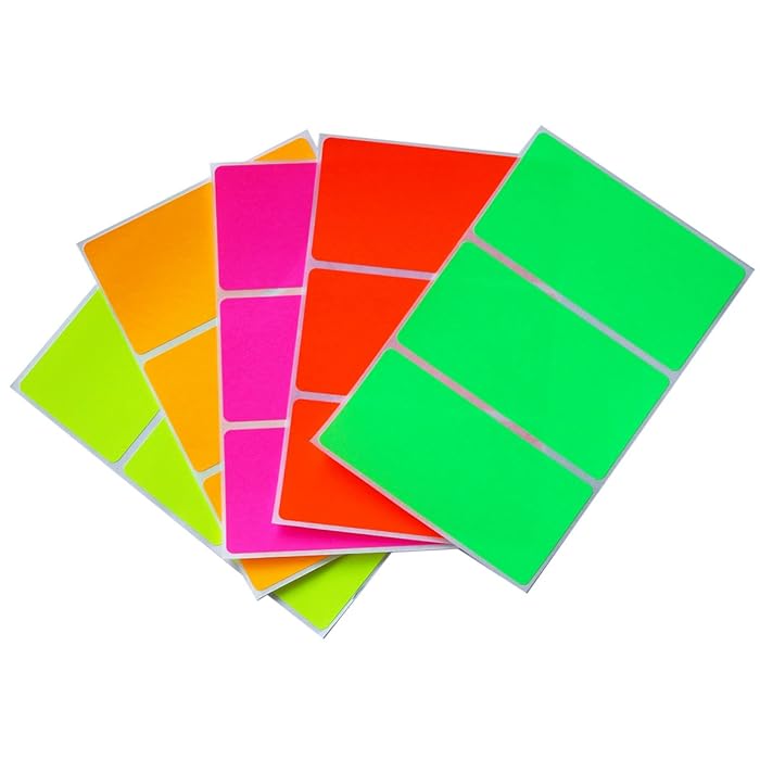 Buy Color Code Labels In 5 Assorted Neon Colors 4 X 2 Stickers 102 Mm buy-color-code-labels-in-5-assorted-neon-colors-4-x-2-stickers-102-mm