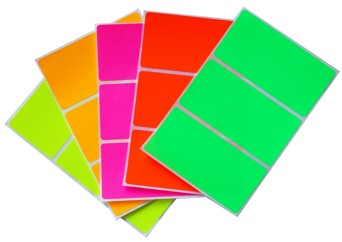 Buy Color Code Labels In 5 Assorted Neon Colors 4 X 2 Stickers 102 Mm buy-color-code-labels-in-5-assorted-neon-colors-4-x-2-stickers-102-mm
