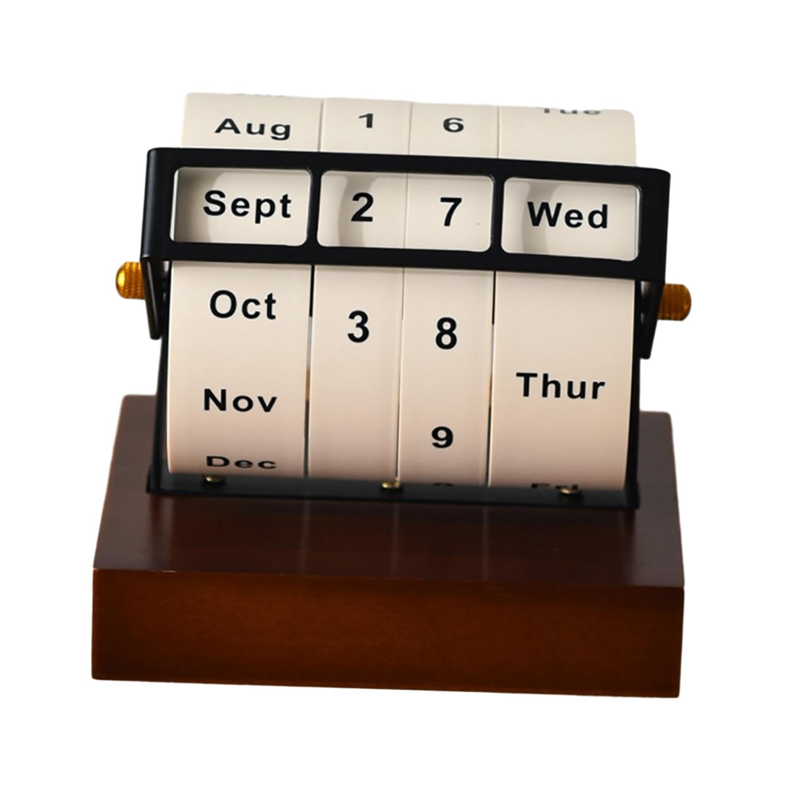 Amazon.com : Desktop Calendar Rotating Perpetual Calendar Large ...