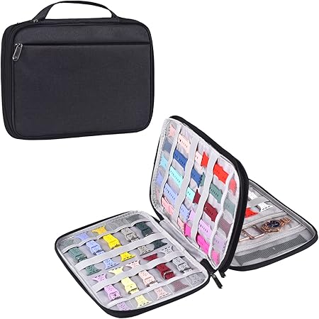 Amazon.com: ZFZGFRCS Watch Band Storage Case Watch Band Organizer Bag ...
