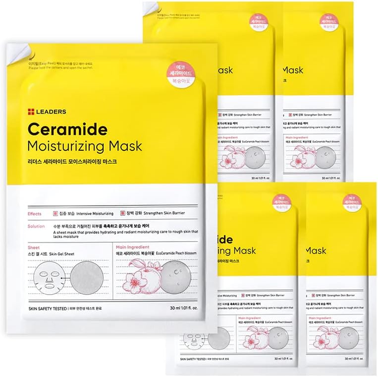 Amazon.com : LEADERS - Ceramide Moisturizing Mask | Deep Hydrating ...