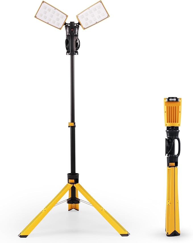 LUTEC 【Upgraded】 6290Pro 15000 Lumen 105 Watt Dual-Head LED Work Light ...