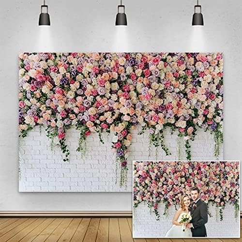 Amazon.com : Yeele 7x5ft Tracery Wall Wedding Background White Wall ...