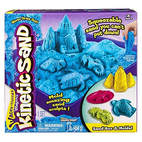 Buy Spin Master Kinetic Sand - Sandbox & Molds Activity Set (Colors ...