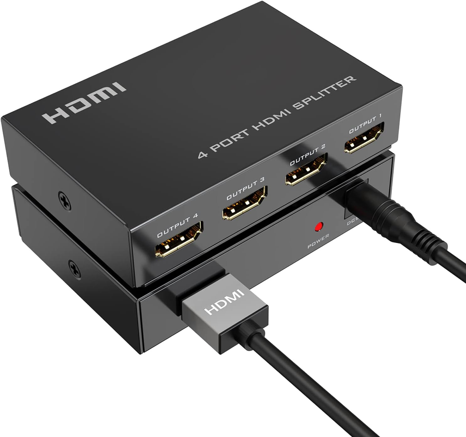 Amazon.com: 4K HDMI Splitter 1 in 2 Out Cable, SAISN USB Powered HDMI ...