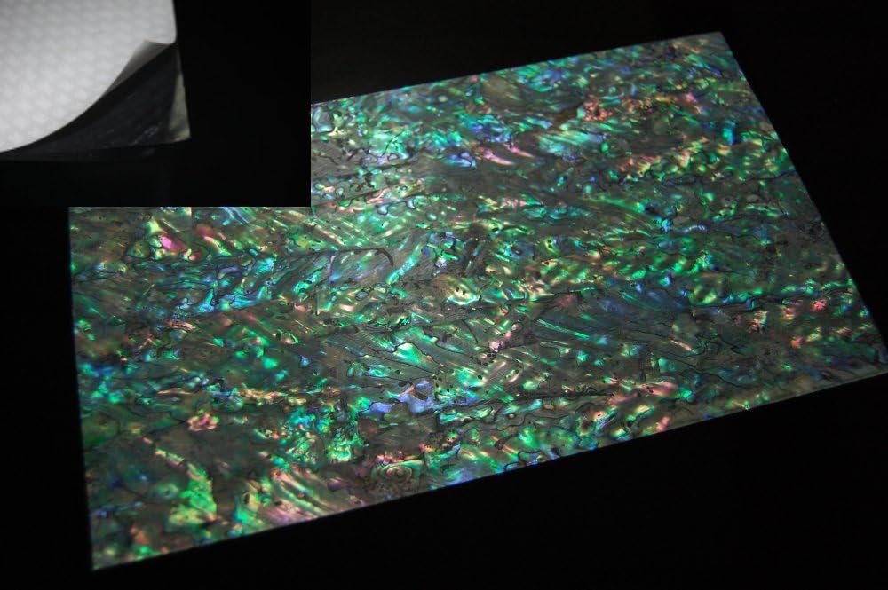 Amazon.com: White Paua Shell Enhanced Adhesive Veneer Sheet : Arts ...