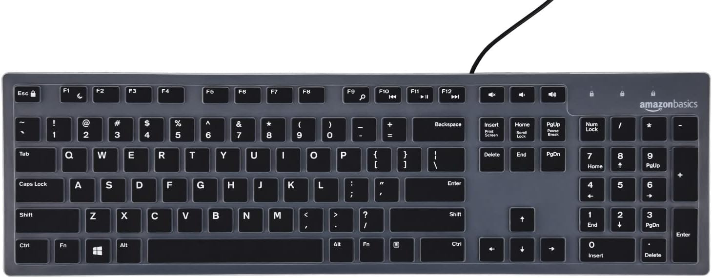 Amazon.com: MDOEMTA Keyboard Cover Compatible with Amazon Basics Low ...
