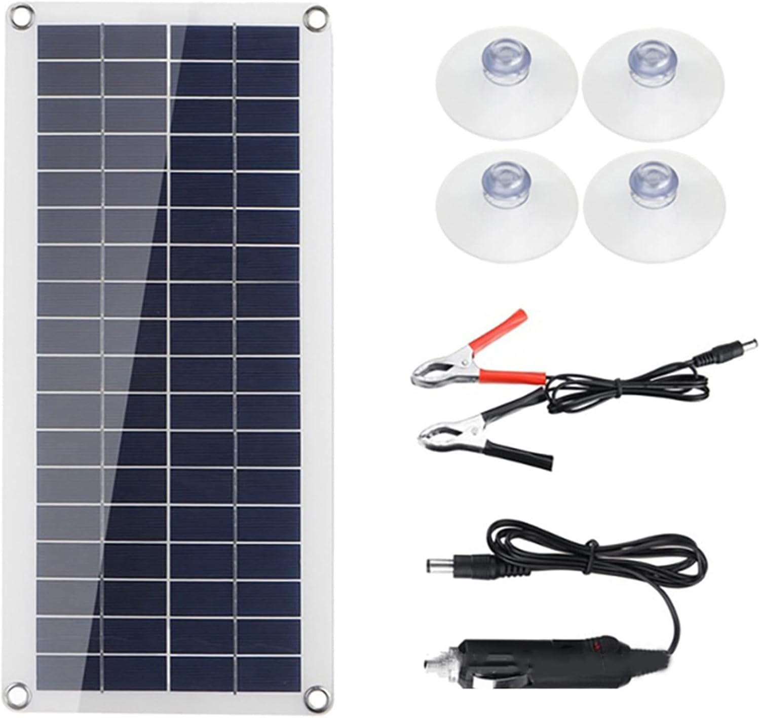 DAZZLEEX Support de Chargeur de Batterie de véhicule – Ensemble de Panneaux solaires 50 W, kit ...