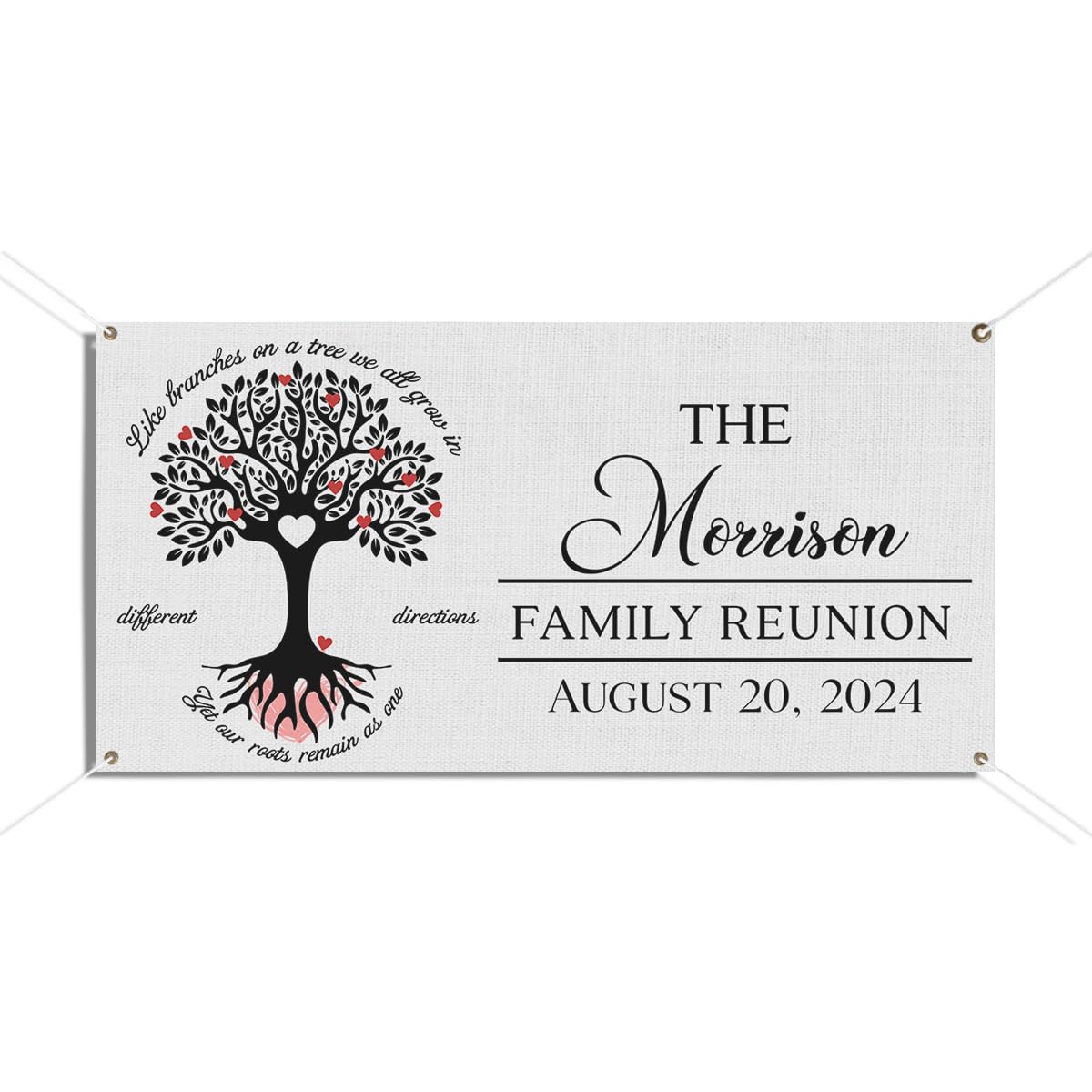 Amazon.com: GLAVICY Personalized Family Reunion Banner, Custom Family ...