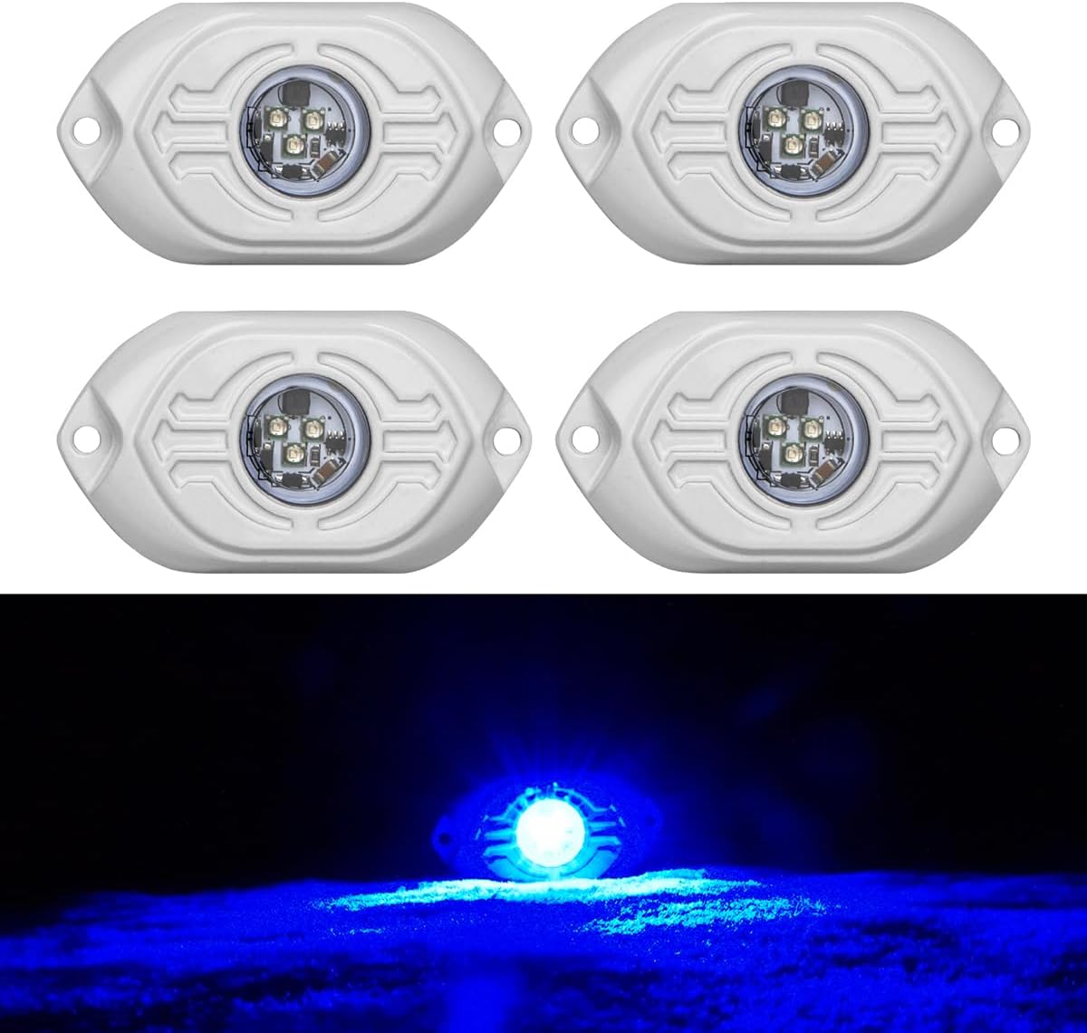Amazon.com: Blue Led Rock Lights for Truck, Neon Accent Light Kit for ...