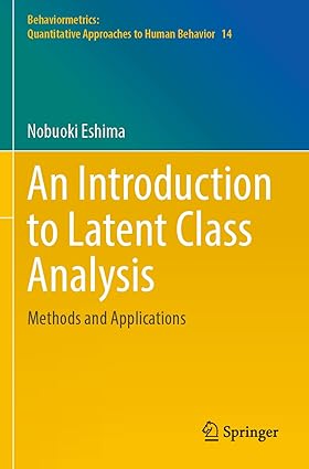 Amazon | An Introduction to Latent Class Analysis: Methods and Applications (Behaviormetrics ...