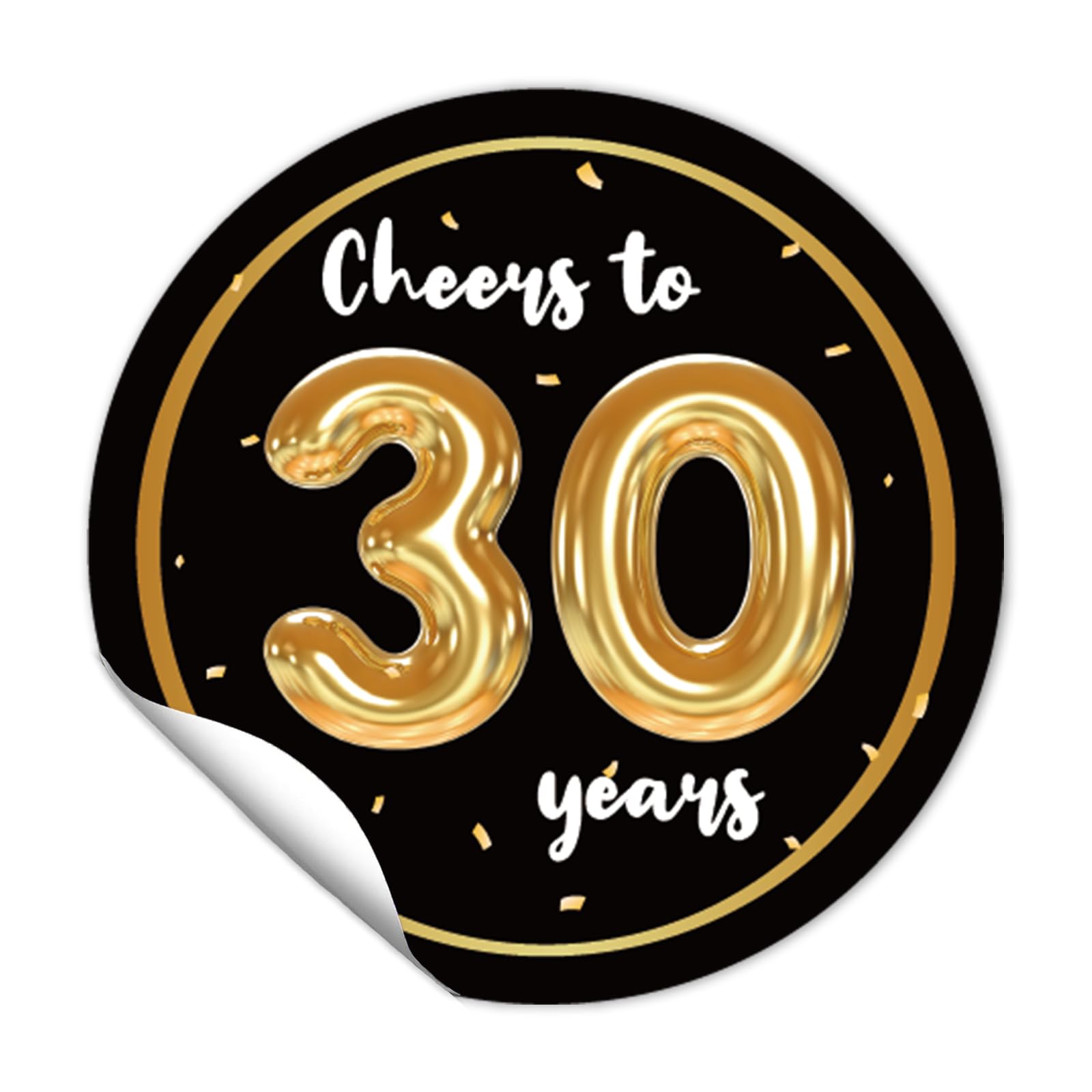 Amazon.com: REWIDPARTY 1.5 Inch Round 30th Birthday Stickers（80 Pieces ...