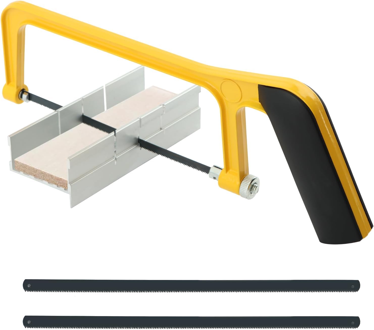 6'' Mini Hacksaw and Mitre Block Set, Compact Hand Operated Hack Saw ...