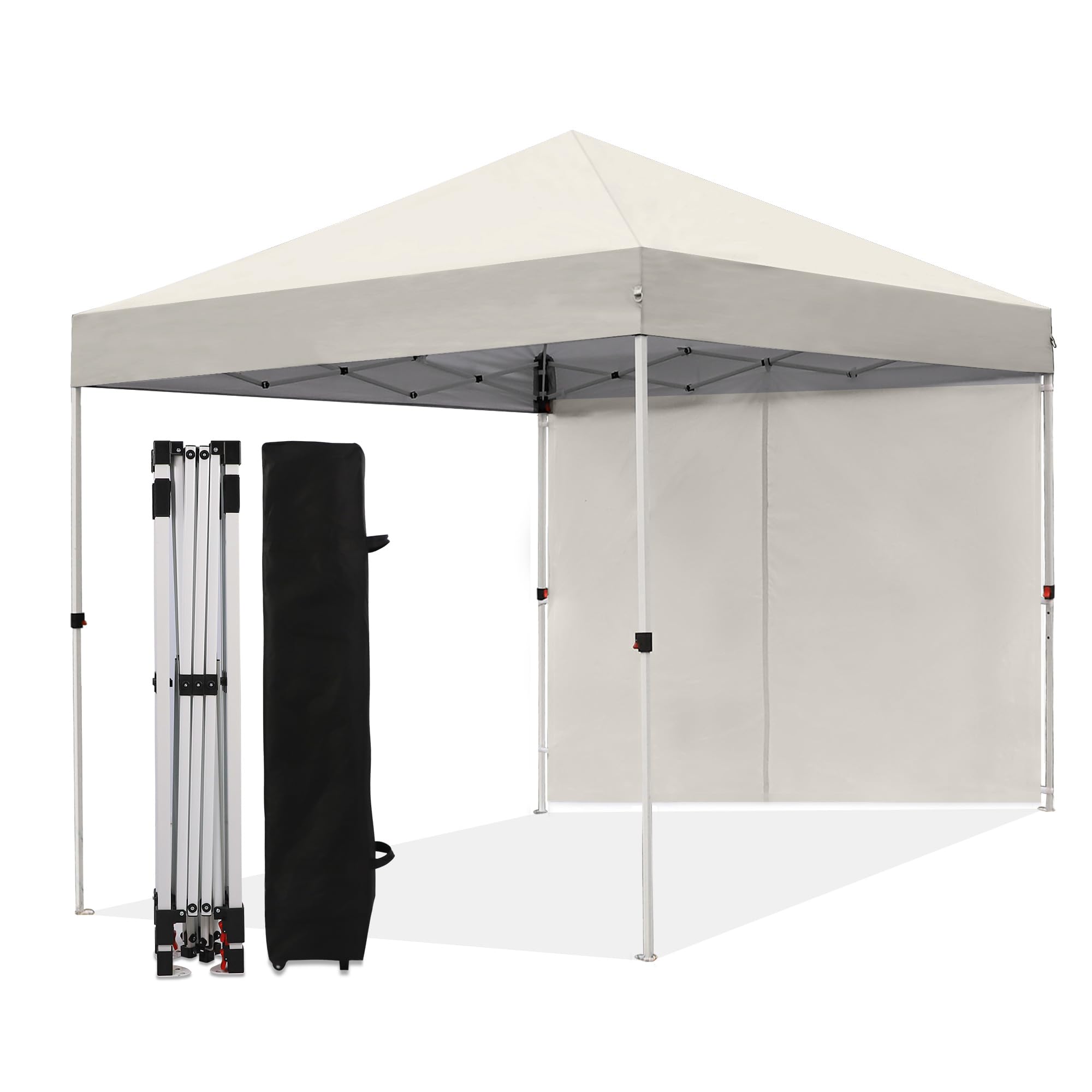 Amazon.com: LANMOUNTAIN Canopy 10X10 FT w/1 Sidewall,Portable Pop Up ...