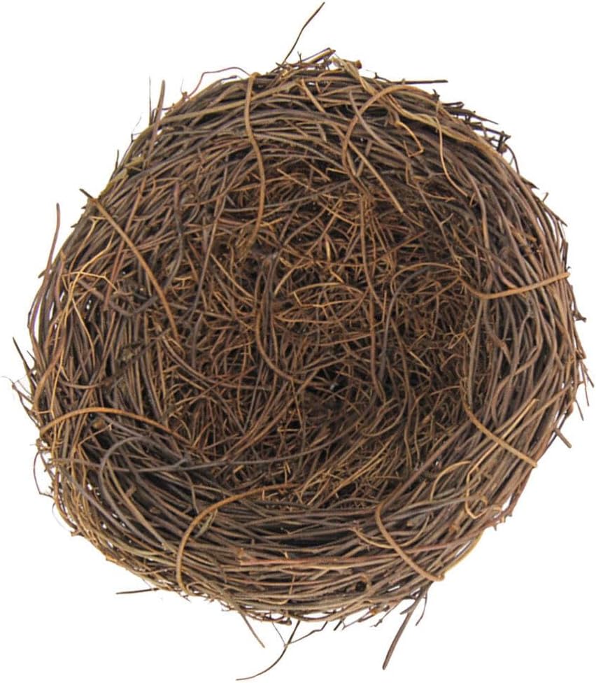 Amazon.com: Toddmomy Artificial Birds Nest, Rattan Birdhouse Nest ...