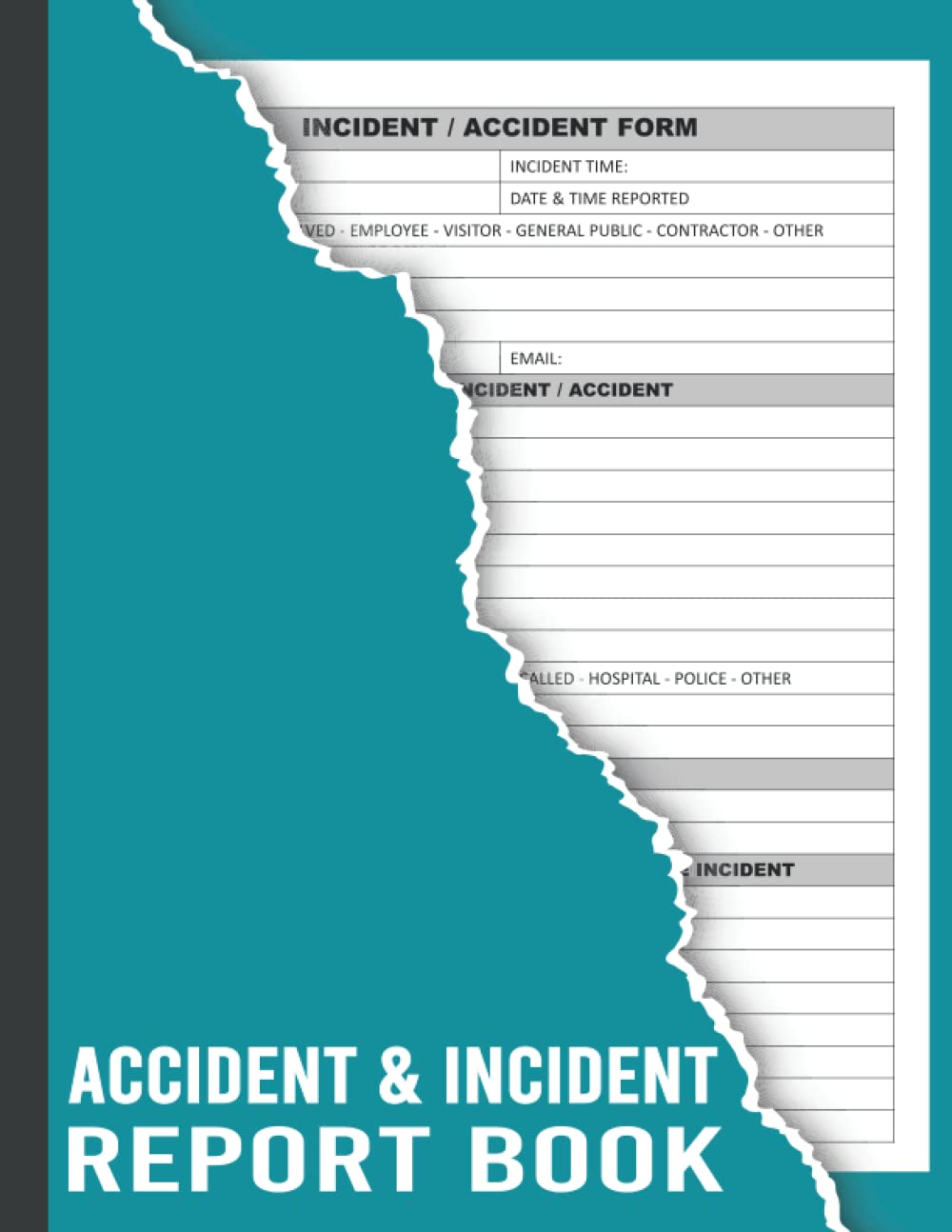 Accident And Incident Report Book Workplace Health And Safety Accident ...
