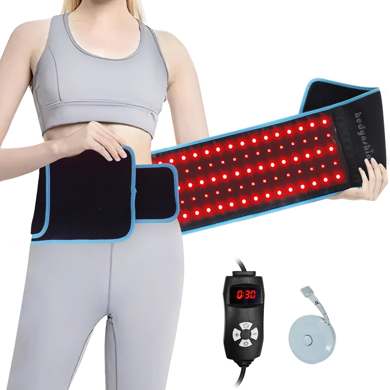 Amazon.com: Red Light Therapy Near Infrared Therapy Belt Wrap Heating ...