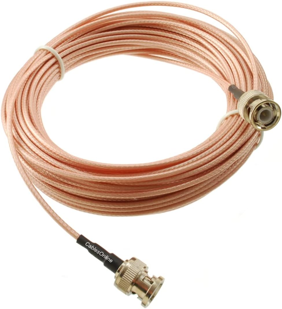Amazon.com: CablesOnline, 6ft. BNC Male to BNC Male RG316 Coax Low Loss ...