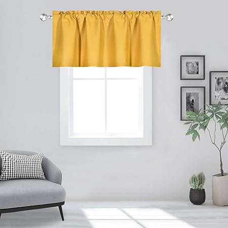 Amazon.com: Ellis Curtain Stacey Sheer Balloon Valance, 60" x 15 ...