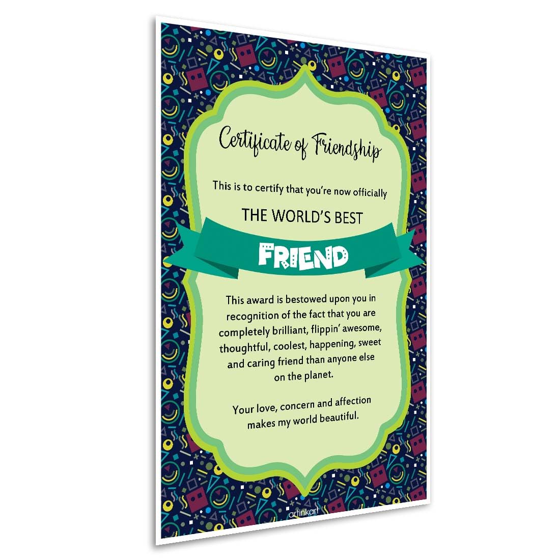 Birthday Best Friend Certificate Best Friend Award Sticker | TikTok