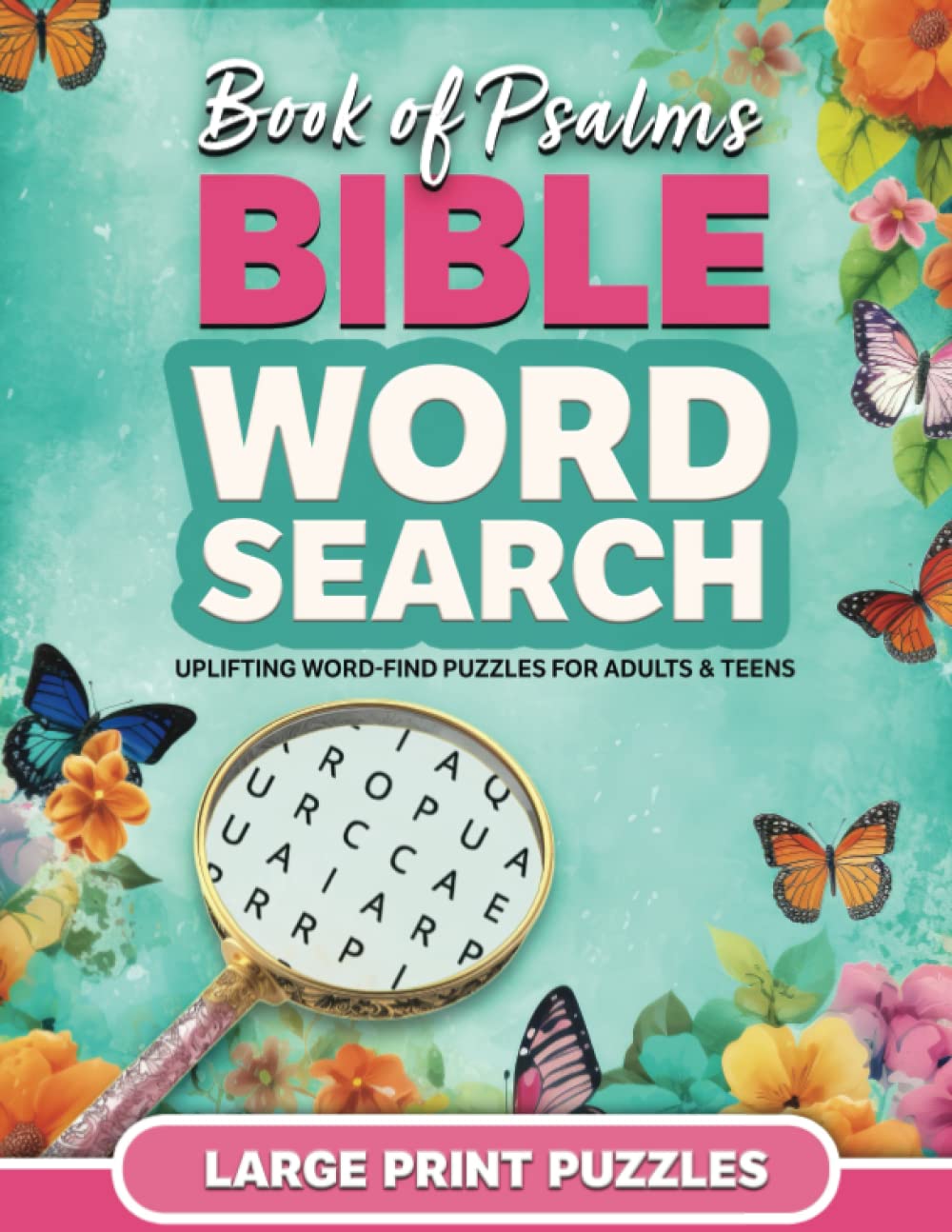 Book of Psalms Bible Word Search (KJV): Uplifting Large-Print Word-Find ...