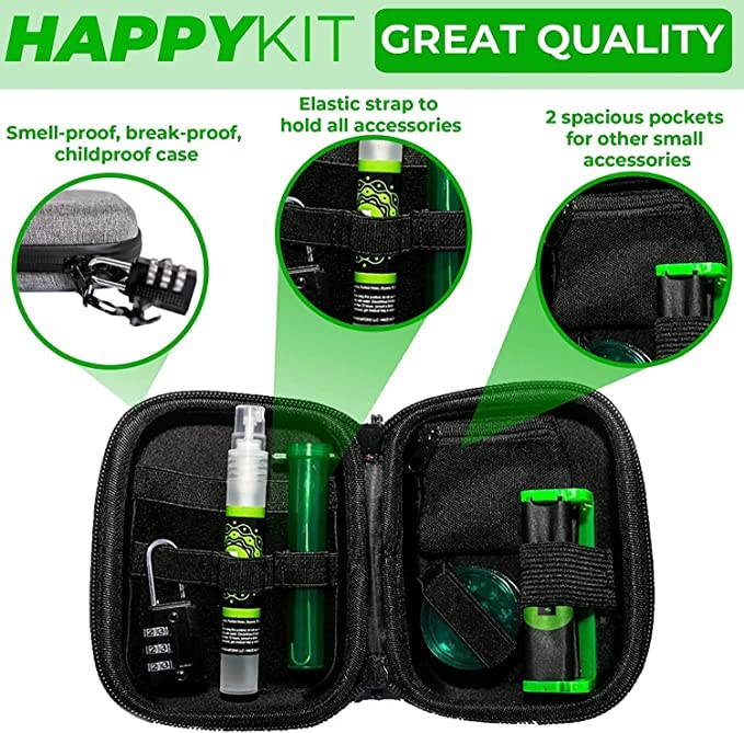 Snapklik.com : Happy Kit All In One Smell Proof Case Kit, All In One ...