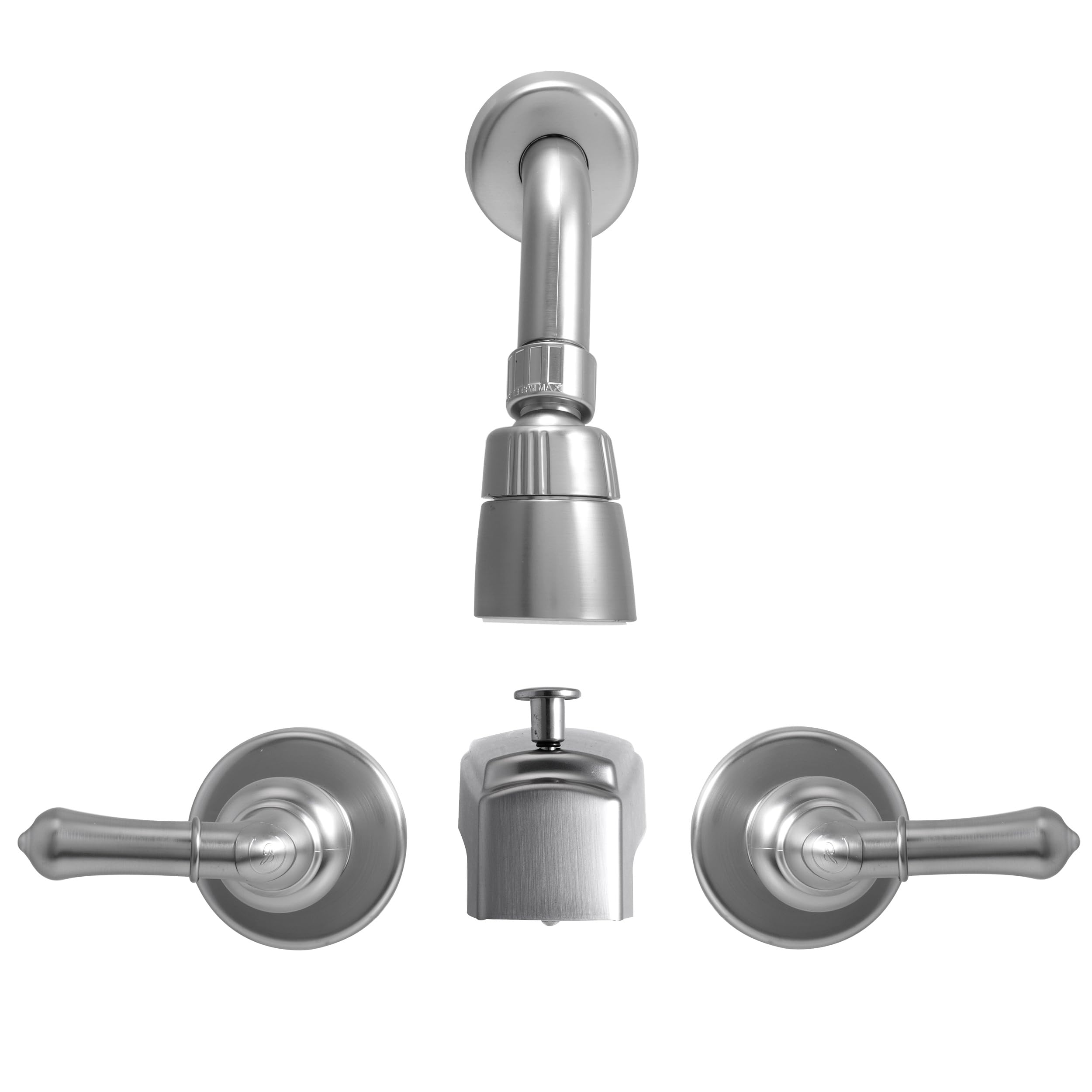 Pacific Bay Tub and Widespread Shower Faucet Trim Kit - Non-Metallic ...