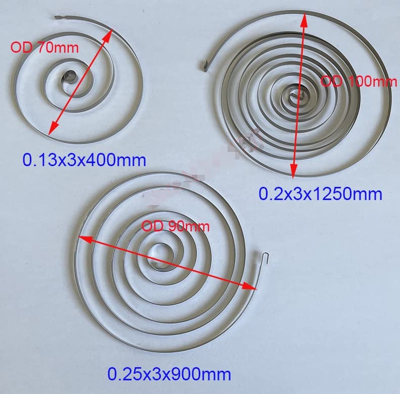 S-shaped Spring Coil Spring Thickness 0.7mm Width 6-30mm Spiral Flat ...
