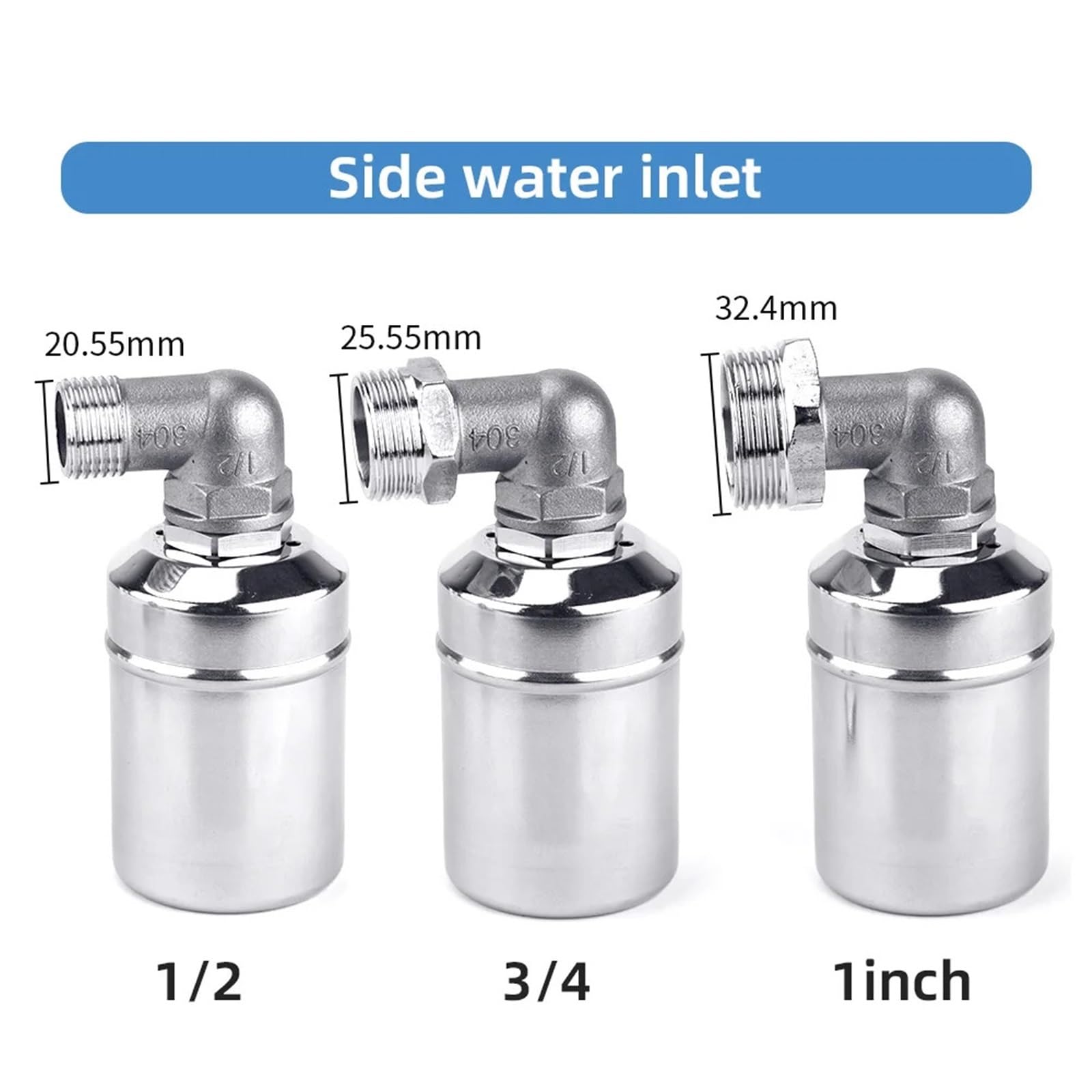 Snapklik.com : 1/2 3/4 1Inch 304 Stainless Steel Ball Valve Automatic ...
