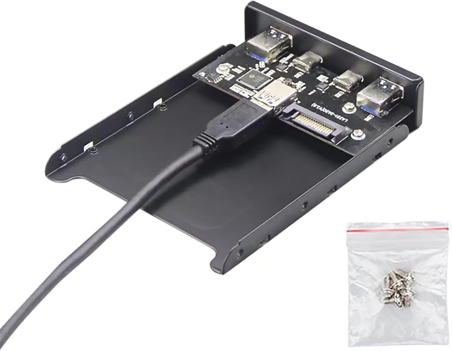 Amazon.com: NATEFEMIN 19/20Pins to USB-C USB 3.0, 3.5 Inch Front Panel ...