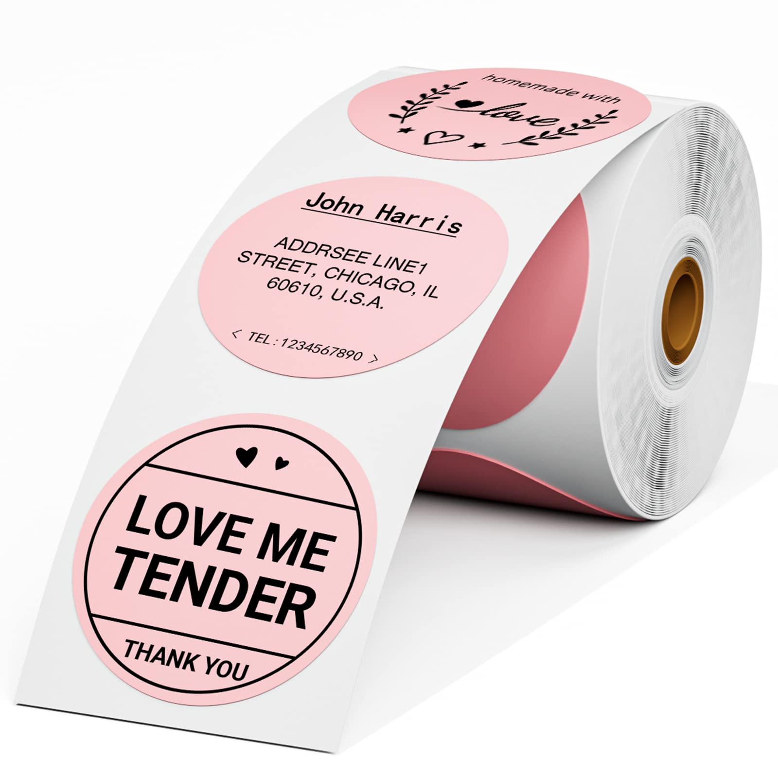 Snapklik.com : 2" Circle Thermal Labels, Self-Adhesive Round Direct ...