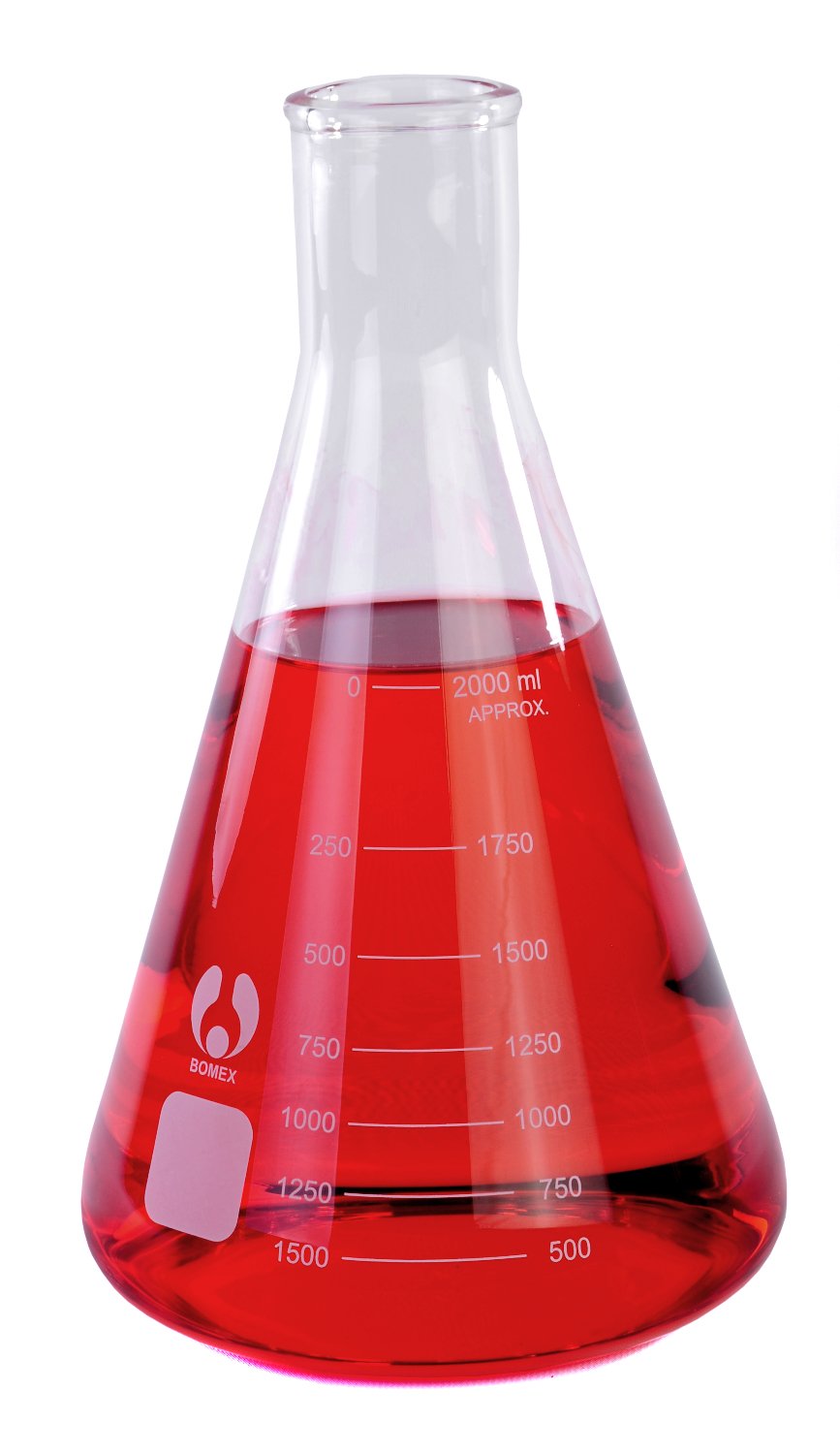 American Educational Borosilicate Glass (Bomex) 2,000mL Erlenmeyer ...